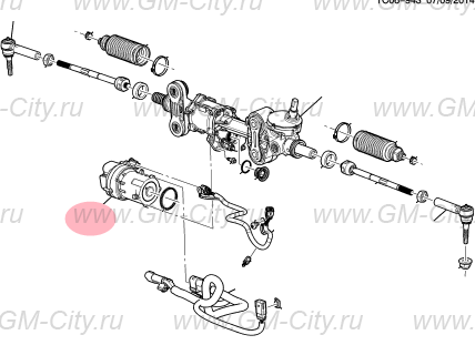 Привод рулевого механизма купить для Cadillac Escalade IV - 23479299