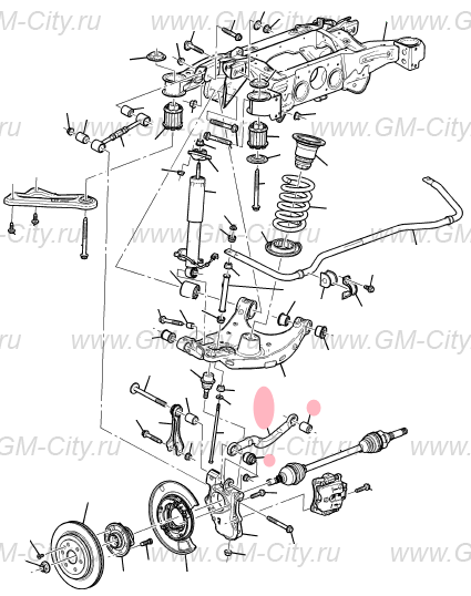 Рычаг задний верхний левый купить для Cadillac SRX ІІ - 23484167
