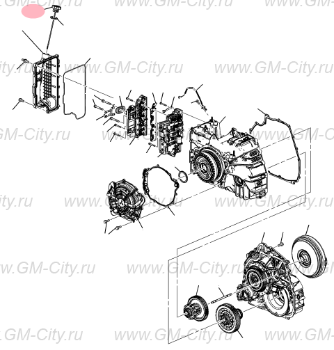 Сцепление, трансмиссия, КПП для Cadillac SRX ІІ (Кадиллак СРХ 2)