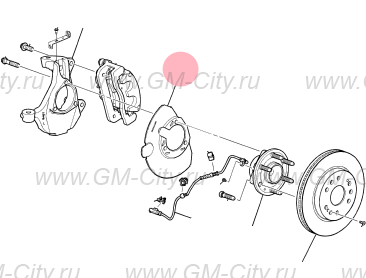 Крышка переднего тормоза против пыли левая купить для Cadillac Escalade ...