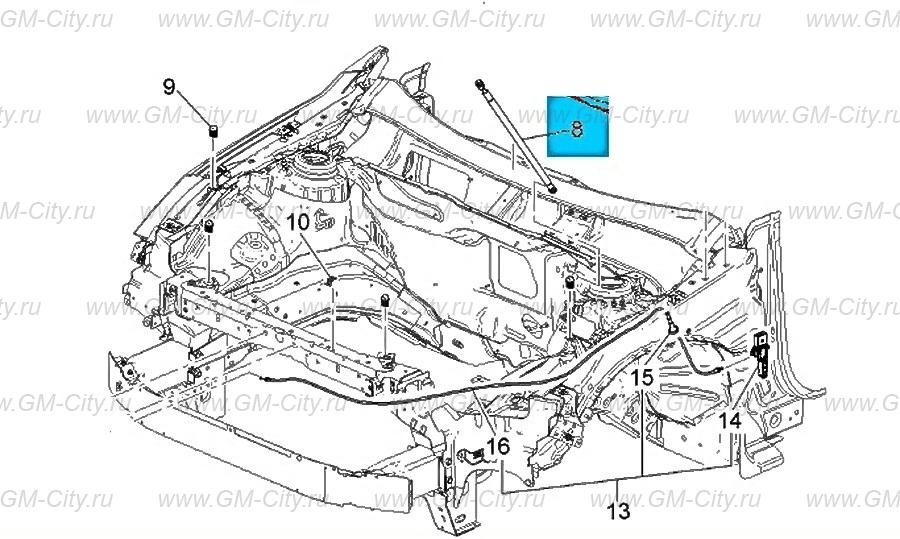 Стойка капота купить для Chevrolet Malibu - 25931219