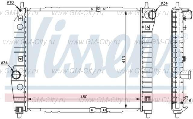 Радиатор охлаждения на Шевроле Авео Т200 по выгодной цене!