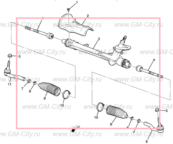 Рулевое управление для Chevrolet TrailBlazer III (Шевроле Треилблейзер 3)
