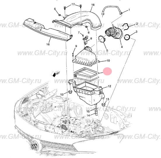 Фильтр воздушный купить для Chevrolet TrailBlazer III - 42712666