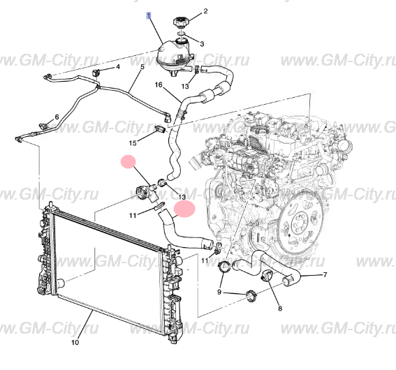 Патрубок радиатора впускной купить для Chevrolet TrailBlazer III - 42731774