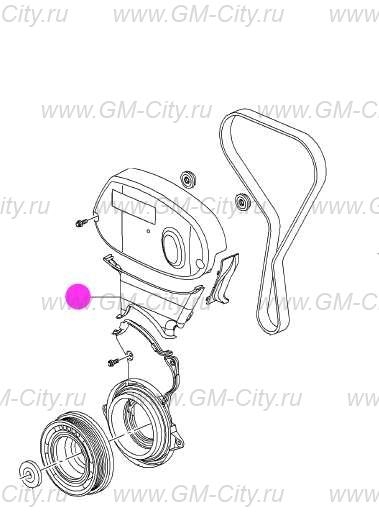 Крышка ремня ГРМ средняя купить для Chevrolet Orlando - 55354835