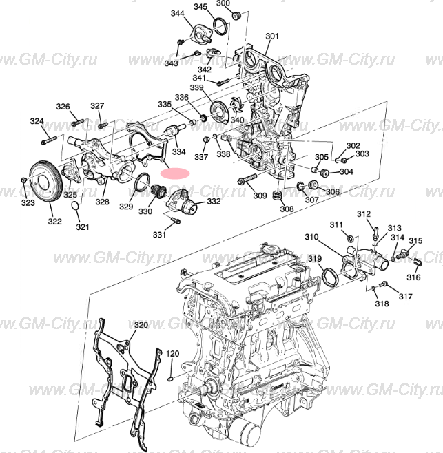 Прокладка помпы купить для Chevrolet Volt I - 55568033