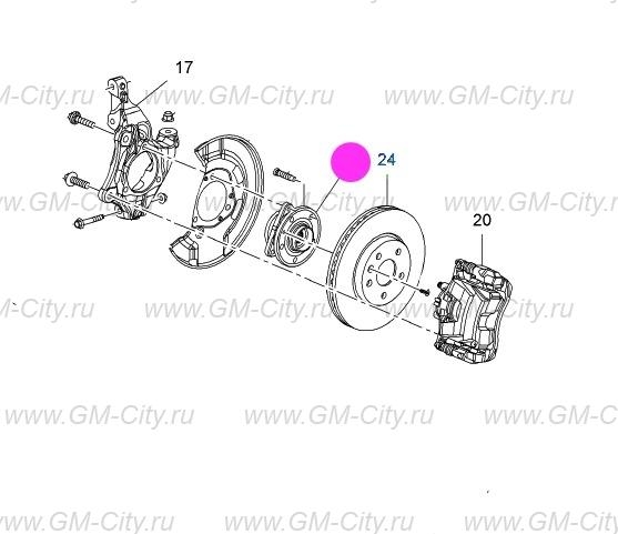 Ступица передняя купить для Chevrolet Orlando - 13502829