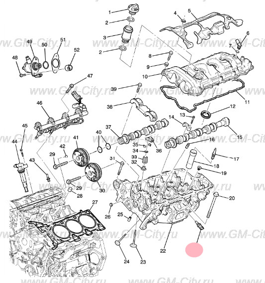 Система охлаждения для Chevrolet Traverse II (Шевроле Траверс 2)