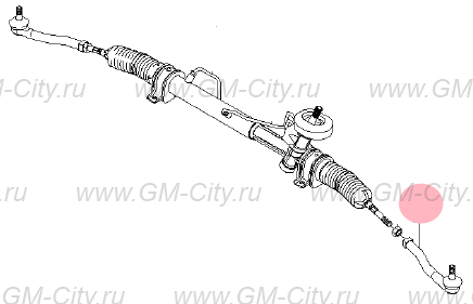 НАКОНЕЧНИК РУЛЕВОЙ ТЯГИ ПРАВЫЙ (без ГУР) купить для Chevrolet Aveo T200 ...