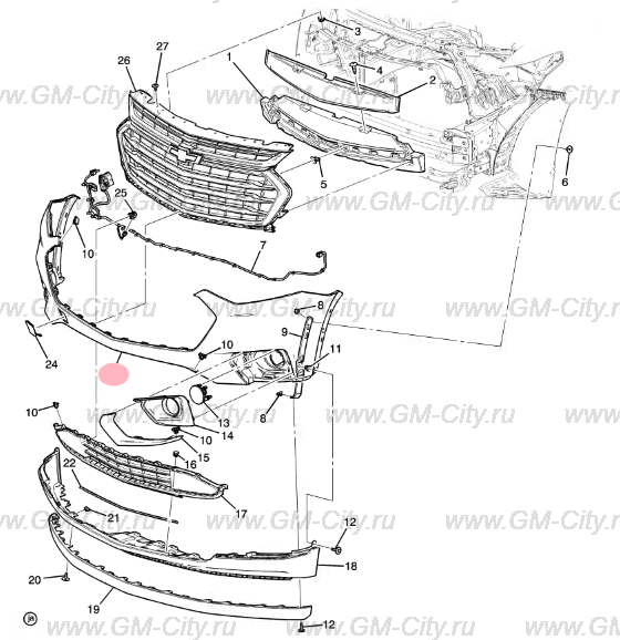 Кузовные запчасти для Chevrolet Traverse II (Шевроле Траверс 2)