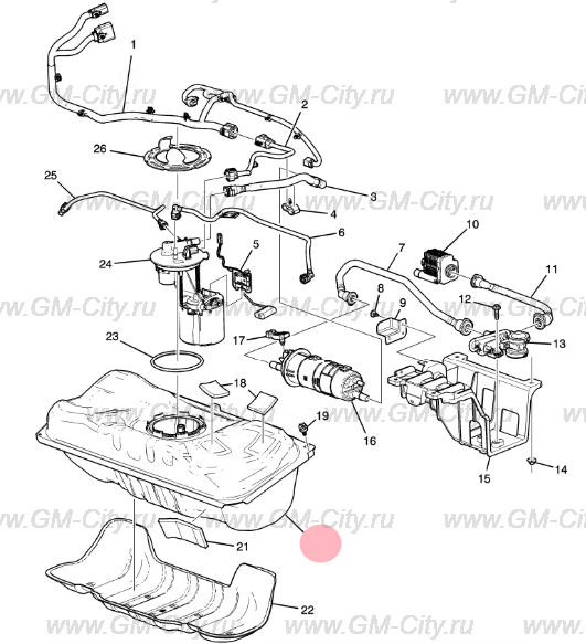 Топливная система для Chevrolet Volt II (Шевроле Вольт 2)
