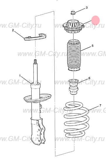 Опора амортизатора переднего купить для Chevrolet Traverse II - 84472032