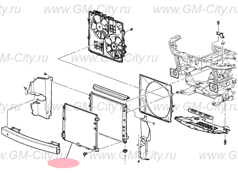 Конденсатор купить для Cadillac SRX І - 89022521