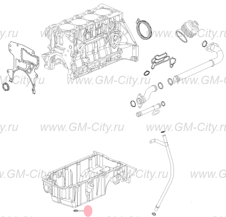 Кольцо сливной пробки 1,4 1,8 купить для Chevrolet Cruze - 90528145