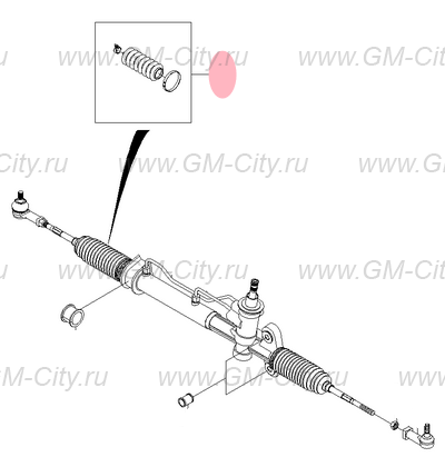 Рулевое управление для Chevrolet Spark M200 (Шевроле Спарк М200)