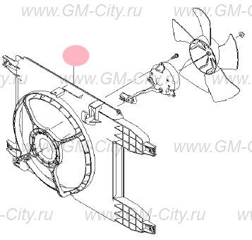КОЖУХ ВЕНТИЛЯТОРА купить для Chevrolet Aveo T255 - 93744903