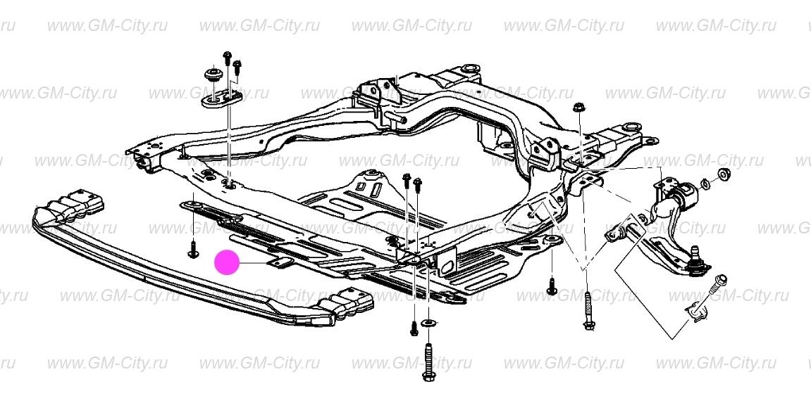 Защита моторного отсека купить для Chevrolet Spark M300 - 94568278