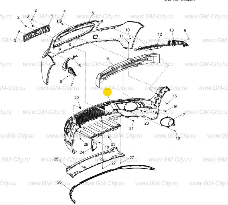 Кузовные запчасти для Chevrolet Orlando (Шевроле Орландо)