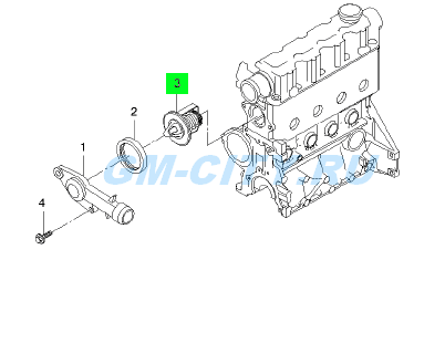 Термостат 1,4-1,6 аллюминий купить для Chevrolet Lacetti - 96835286