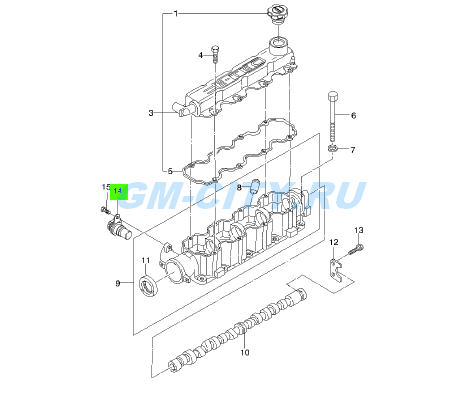 ДАТЧИК ДЕТОНАЦИИ купить для Chevrolet Aveo T200 - 96253543