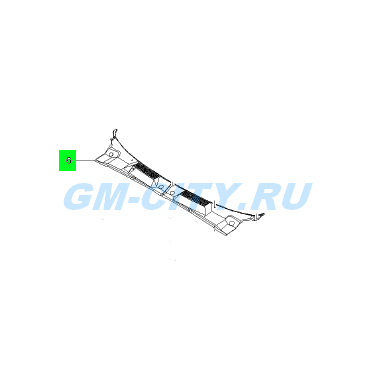 РЕШЁТКА СТЕКЛООЧИСТИТЕЛЯ RH купить для Chevrolet Lanos - 96304673