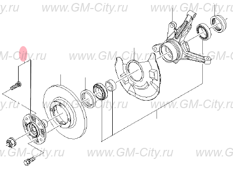 Ступица для Шевроле Спарк М200, купить, продажа ступиц с доставкой по ...
