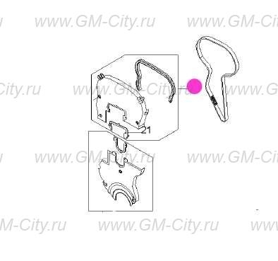 Крышка ГРМ задняя купить для Chevrolet Cruze - 96943729