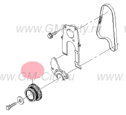 Шкив коленвала купить для Chevrolet Lanos - 96351111