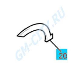 МОЛДИНГ КРЫЛА ПЕРЕДНЕГО ЛЕВОГО купить для Chevrolet Captiva C100 - 96439701