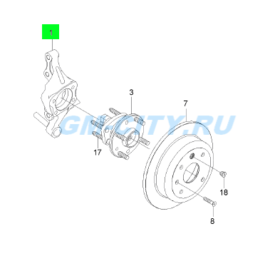 Подшипник передней ступицы купить для Chevrolet Lacetti - 96995000