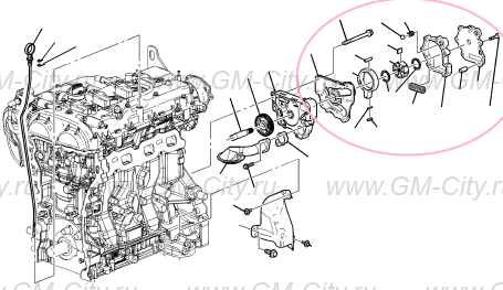 Масляный насос купить для Cadillac ATS - 12627211
