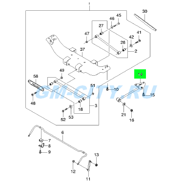 РЫЧАГ ЗАДНИЙ ПРОДОЛЬНЫЙ купить для Chevrolet Lacetti - 96550057