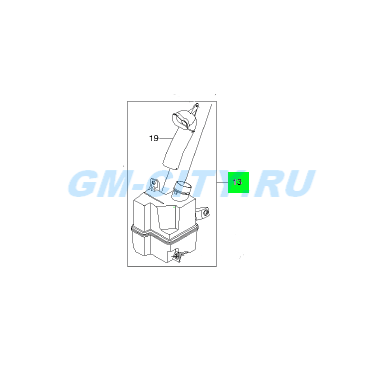 РЕЗОНАТОР ВОЗДУШНОГО ФИЛЬТРА купить для Chevrolet Lacetti - 96553466