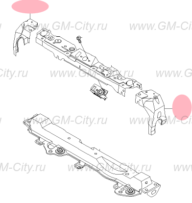 УГОЛОК ВЕРХНЕЙ ПОПЕРЕЧИНЫ РАДИАТОРА ПРАВЫЙ купить для Chevrolet Spark ...