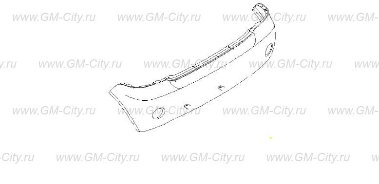 БАМПЕР ЗАДНИЙ (НАКЛАДКА) купить для Chevrolet Spark M200 - 96600191