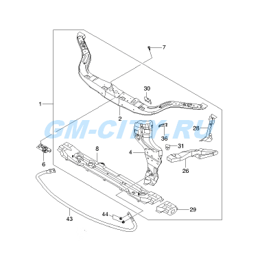 Передняя панель для Шевроле Авео Т250, купить, продажа передних панелей ...