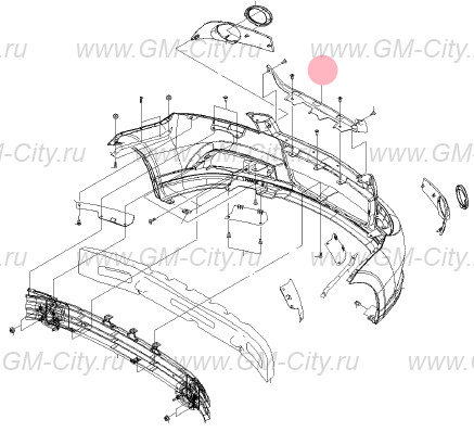 НАКЛАДКА НА РЕШЕТКУ РАДИАТОРА купить для Chevrolet Aveo T255 - 96820334