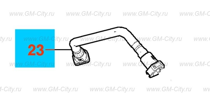 Трубка клапана ПВК купить для Chevrolet Cobalt - 96830708