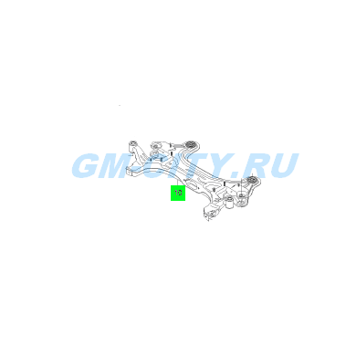 ПОДРАМНИК ПЕРЕДНИЙ купить для Chevrolet Aveo T255 - 96653535