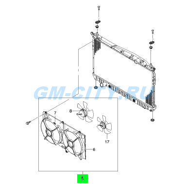 Система охлаждения для Chevrolet Epica (Шевроле Эпика)