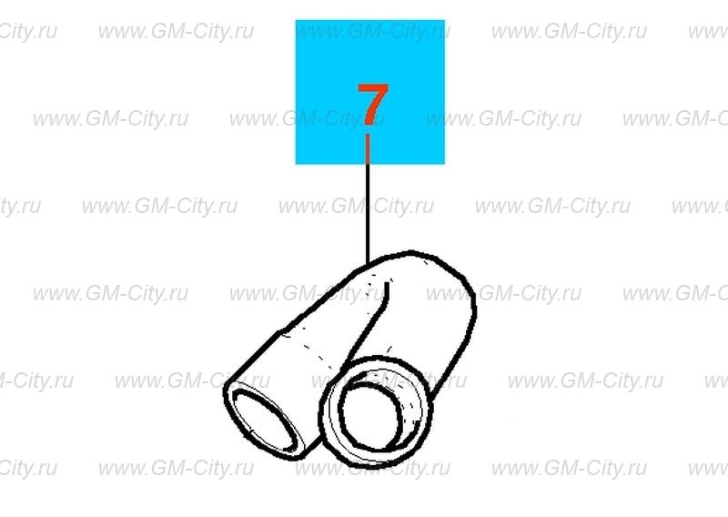 Шланг радиатора выпускной купить для Chevrolet Cobalt - 96958194