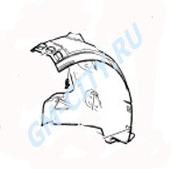 ПОДКРЫЛОК ПЕРЕДНИЙ ПРАВЫЙ ЧАСТЬ 2 купить для Chevrolet Aveo T300 - 96695995