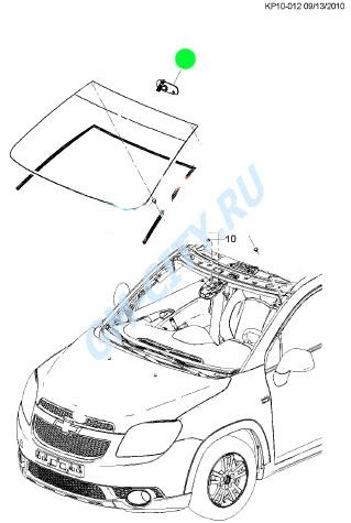 ЗЕРКАЛО САЛОННОЕ STD купить для Chevrolet Orlando - 13503045