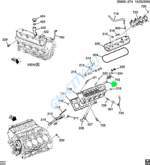 МАСЛОСЪЕМНЫЕ КОЛПАЧКИ КОМПЛЕКТ 8 ШТ купить для Chevrolet Tahoe - 12482062